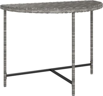 vidaXL Vidaxl - Table de jardin Gris 100x50x75 cm Résine tressée