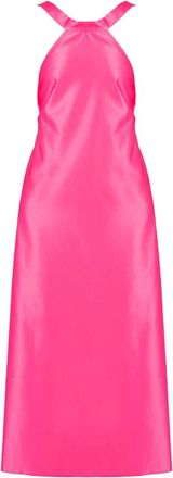 Pinko Langes Kleid mit R&uuml;ckenschn&uuml;rung - - Dresses - Damen - Rosa - XS