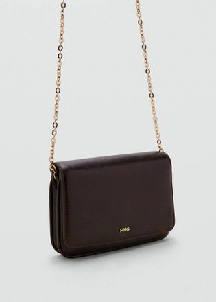 Mango Petit sac bandouli&egrave;re bordeaux - Femme - Taille unique - MANGO