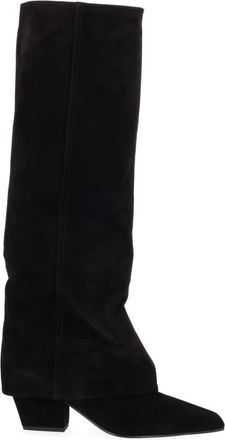 PARIS TEXAS Femme, Chaussures, Noir, Taille: 40 EU Jane Fold Over Boot 60