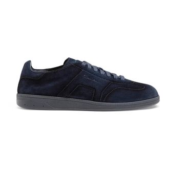 Santoni Herren Wildleder Sneaker - - Shoes - Herren - Blau - 41 1/2 EU