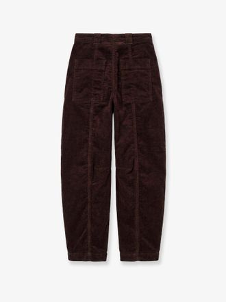 Closed Womens Trousers Rhannon Velvet Brown Cotton