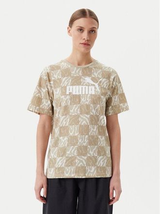Puma T-Shirt Ess Graphic 685070 Beige Loose Fit