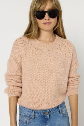 Gerard Darel Pull en maille lâche à col rond - Rose
