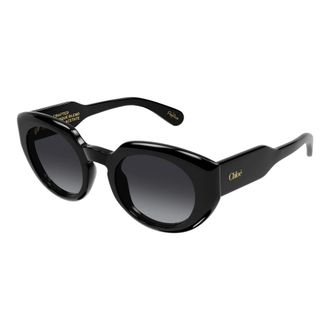 Chlo&eacute; Schwarz/Grau Schattierte Sonnenbrille - - Accessories - Damen - Schwarzk - 51 MM