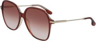 Victoria Beckham Femme, Accessoires, Rouge, Taille: ONE Size Lunettes de soleil carr&eacute;es souples