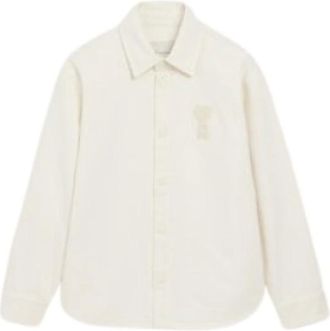 Ami Femme, Vestes, Blanc, Taille: 40 FR De Coeur Overshirt
