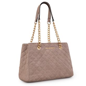 Montana West Schultertasche mit Kette für Damen, mittelgroß, Hobo-Handtaschen, 040 Hellbraun