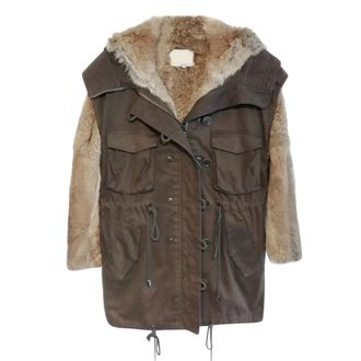3.1 Phillip Lim 3.1 Phillip Lim Brown Parka With Rabbit Fur Size S
