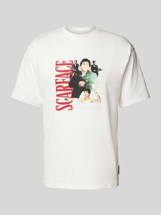 Review T-Shirt mit Motiv-Print