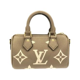 Louis Vuitton Pre-owned Nano Speedy Monogram Empreinte Boston Bag - Femme - Pre-owned - Beige - Taille: ONE Size