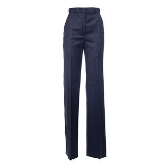 Max Mara Femme, Pantalons, Bleu, Taille: 40 FR Pantalone Flanella