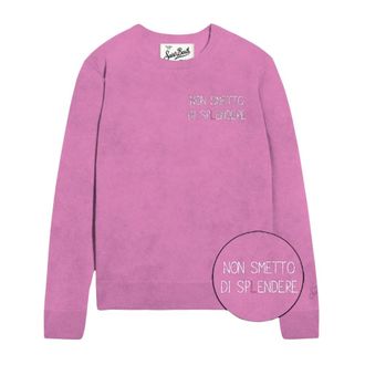 MC2 Saint Barth Femme, Sweatshirts et sweats &agrave; capuche, Rose, Taille: 38 FR New Queen Alpaca SweaT-shirt