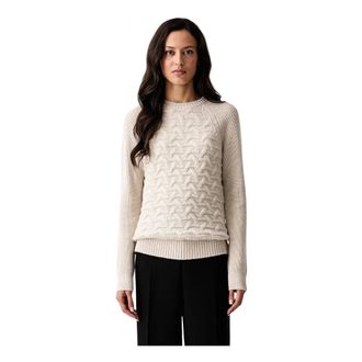 A|X Armani Exchange Pull &agrave; col rond - Femme - Pulls - Beige - Taille: 40 FR