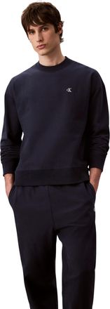 Calvin Klein Herren Jogginghose Premium Terry Monogram mit Tunnelzug, Blau (Dark Sapphire), M