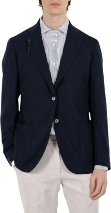 Santaniello Homme, Vestes, Bleu, Taille: M Blazer monopetto