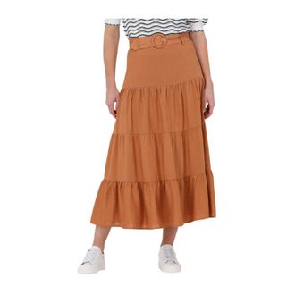 Suncoo Fergie Midi-Rock - - Skirts - Damen - Braun - XS