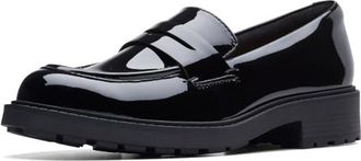Clarks Femme Orinoco2 Mocassin Penny, Noir Verni, 39.5 EU