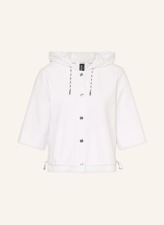 Marc Cain Jacke Im Materialmix Mit 3/4-Arm weiss