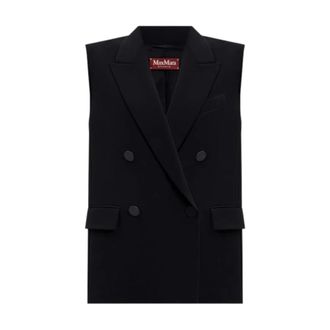 Max Mara Doppelreihige Weste Distinguiti mit Stil - - Suits - Damen - Schwarzk - XS