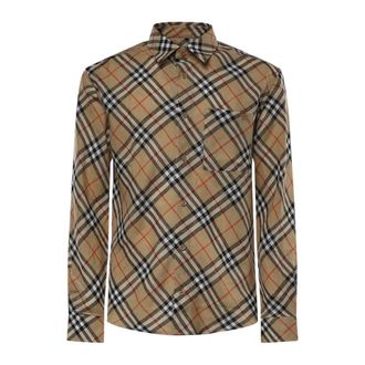 Burberry Homme, Chemises, Brun, Taille: L Casual Chemises