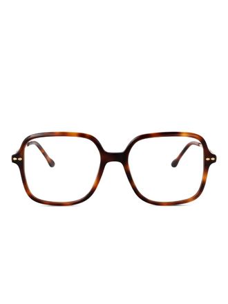 Isabel Marant lunettes de vue à monture carrée - Marron