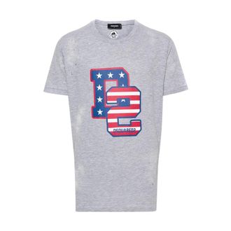 Dsquared2 Stylisches T-Shirt - - Tops - Herren - Grau - XL