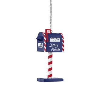 Foco NFL New York Giants Baumschmuck Mailbox Anh&auml;nger Ornament Weihnachtsbaum 5051586190970
