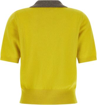 Marni Cashmere Polo Shirt - Yellow