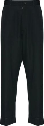 Maison Margiela pantalon de tailleur à taille haute - Noir