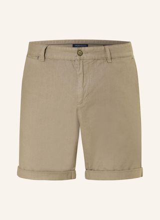 Strokesman's Strokesmans Chinoshorts Slim Fit Mit Leinen gruen