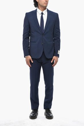Corneliani CC COLLECTION Anzug aus Mohair-Mischung mit spitzem Revers Corneliani