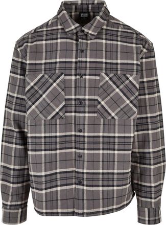 Urban Classics Herren Hemd Grey/Black S