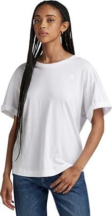 G-Star Femme T-Shirt Rolled Up BF, Blanc (white D24524-4107-110), S