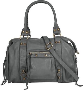 Samantha Look Sac shopping Damen echt Leder | Fabriqu&eacute; en Italie,Sac &agrave; bandouli&egrave;re vintage, sac de transport avec fermeture &eacute;clair, grand sac &agrave; anses en cuir 021061