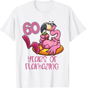 BDAZ Flamingo-Strand-Design zum 60. Geburtstag, 60. Geburtstag T-Shirt