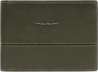 Piquadro logo-plaque wallet - Grün