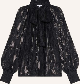 Mrs & Hugs Mrs & Hugs Schluppenbluse Aus Lochspitze schwarz