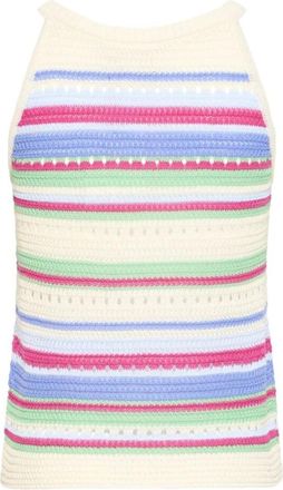 Ichi Ichi, Femme, Tops, Multicolore, Taille: 38 FR Crochet Tank Top