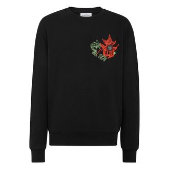 Philipp Plein Homme, Sweatshirts et sweats &agrave; capuche, Noir, Taille: XL Pull ras du cou