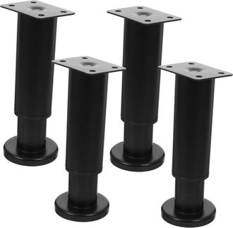 Lurrose 4stücke Verstellbare Möbelbeine Tischbeine Kommode Schrank Stuhl Sofabeine Ersatzbeine Bettbeine Hochwertige Tragfähige Möbelbeine Für Küche Schlafzim