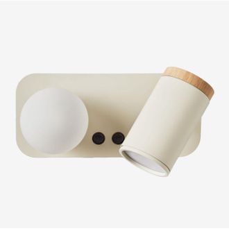 Sklum Applique murale &agrave; 2 points lumineux Amaranto SKLUM Tapioca Beige