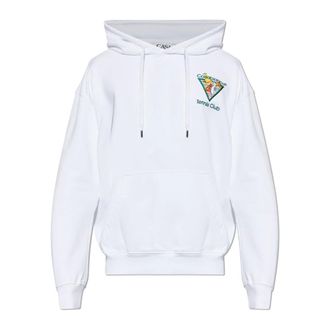 Casablanca Homme, Sweatshirts et sweats &agrave; capuche, Blanc, Taille: XS SweaT-shirt &agrave; capuche Tennis Club Icon