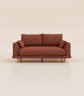 Tediber Canap&eacute; 4 places - Tissu Terracotta - Tediber