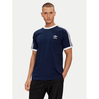 adidas T-Shirt Adicolor Classics 3-Stripes T-Shirt IA4850 Blau Slim Fit
