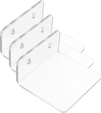 BESPORTBLE Angoily Transparenter Selbstklebender Acryl Wandblumentopfst&auml;nder Kleines Schwebendes Pflanzenregal Vielseitiger Wand Bonsai Halter f&uuml;r Fenster und Wa