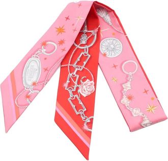 Hermès foulard Cest La Fête - Rose