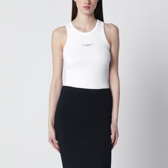 Givenchy White slim-fit tank top with logo
