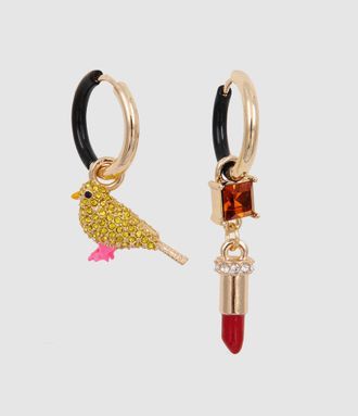 Essentiel Boucles dOreilles Kirl Noir Or