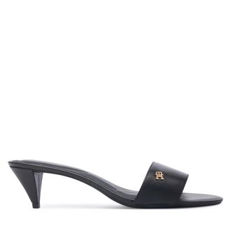 Tommy Hilfiger Pantoletten Tommy Hilfiger Th Mid Mule FW0FW09508 Schwarz